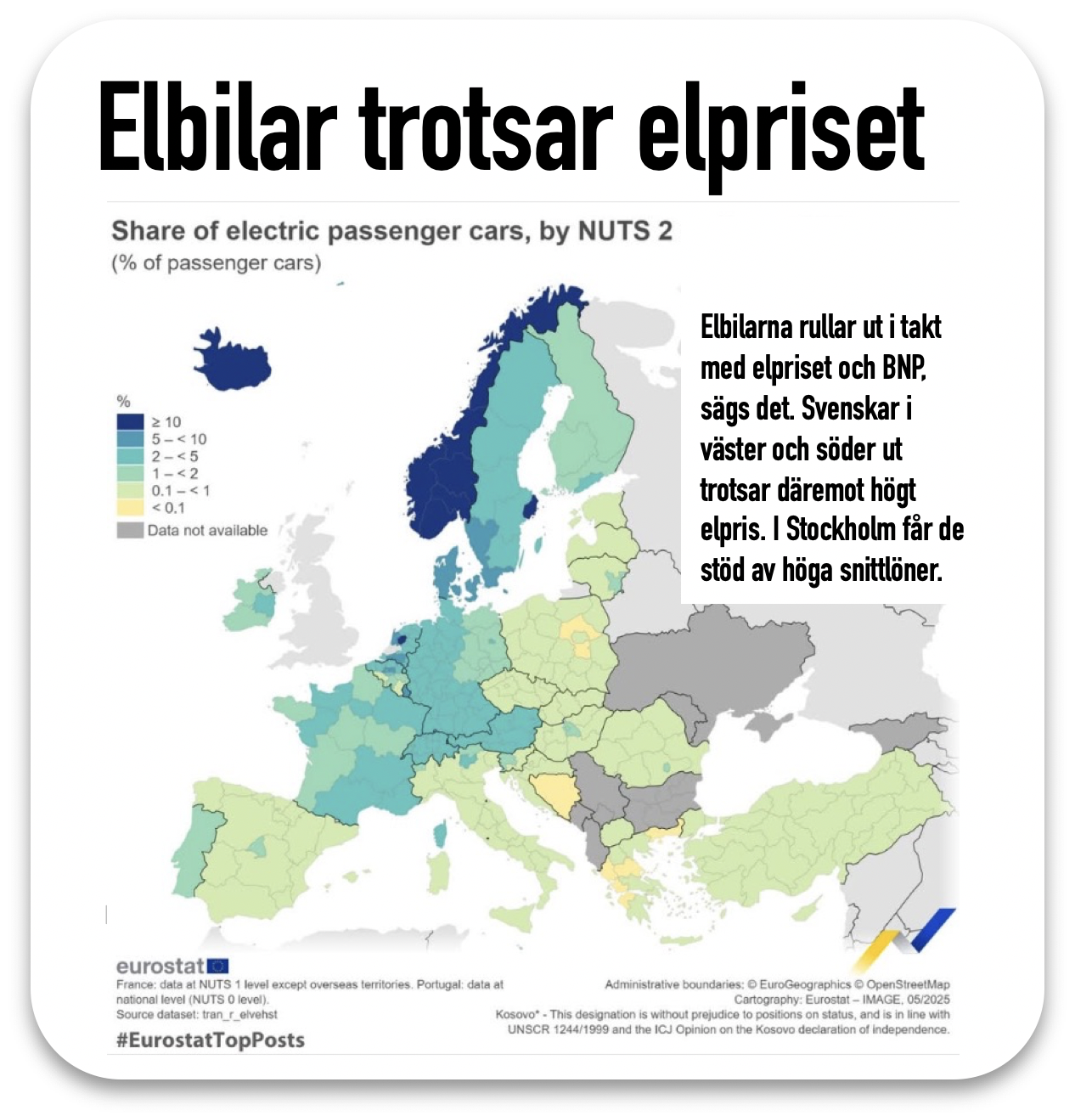Elbilar trotsar elpris - Hemberg energi + ekonomi
